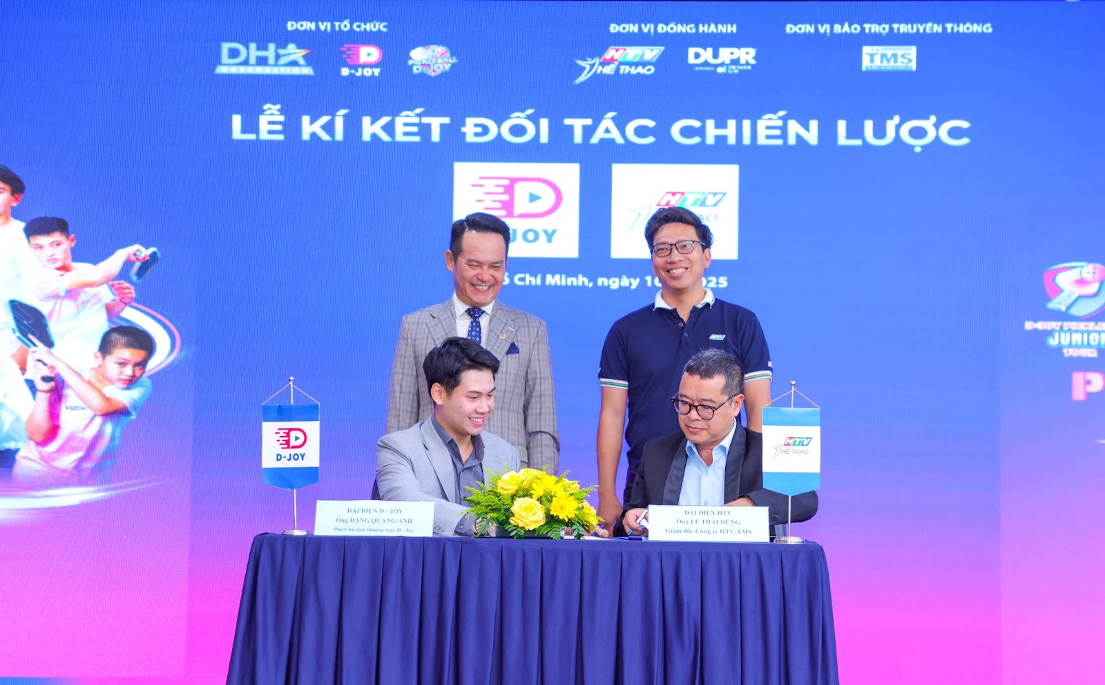 HTV-TMS TRỞ THÀNH ĐỐI TÁC BẢO TRỢ TRUYỀN THÔNG HỆ THỐNG GIẢI ĐẤU PICKLEBALL D-JOY 2025 | HTV - TMS