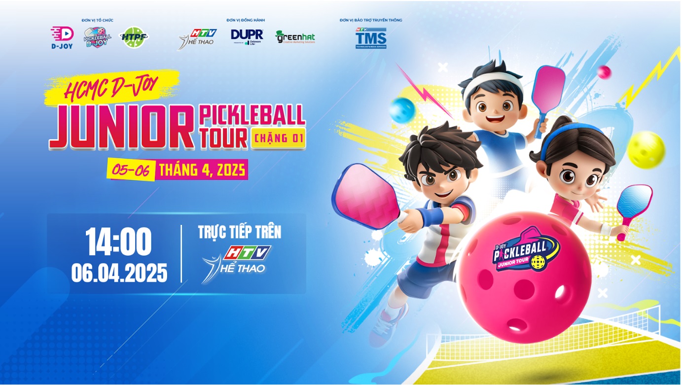 HCMC D-JOY JUNIOR PICKLEBALL TOUR 2025 - GIẢI PICKLEBALL CHUYÊN NGHIỆP ĐẦU TIÊN TẠI TP.HCM DÀNH ...